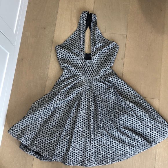 French Connection | Dresses | Black Silver French Connection Halter ...